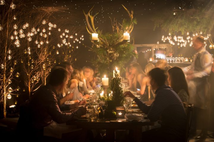 villa sienna mustique island inner courtyard dining - Luxury Rural Retreats